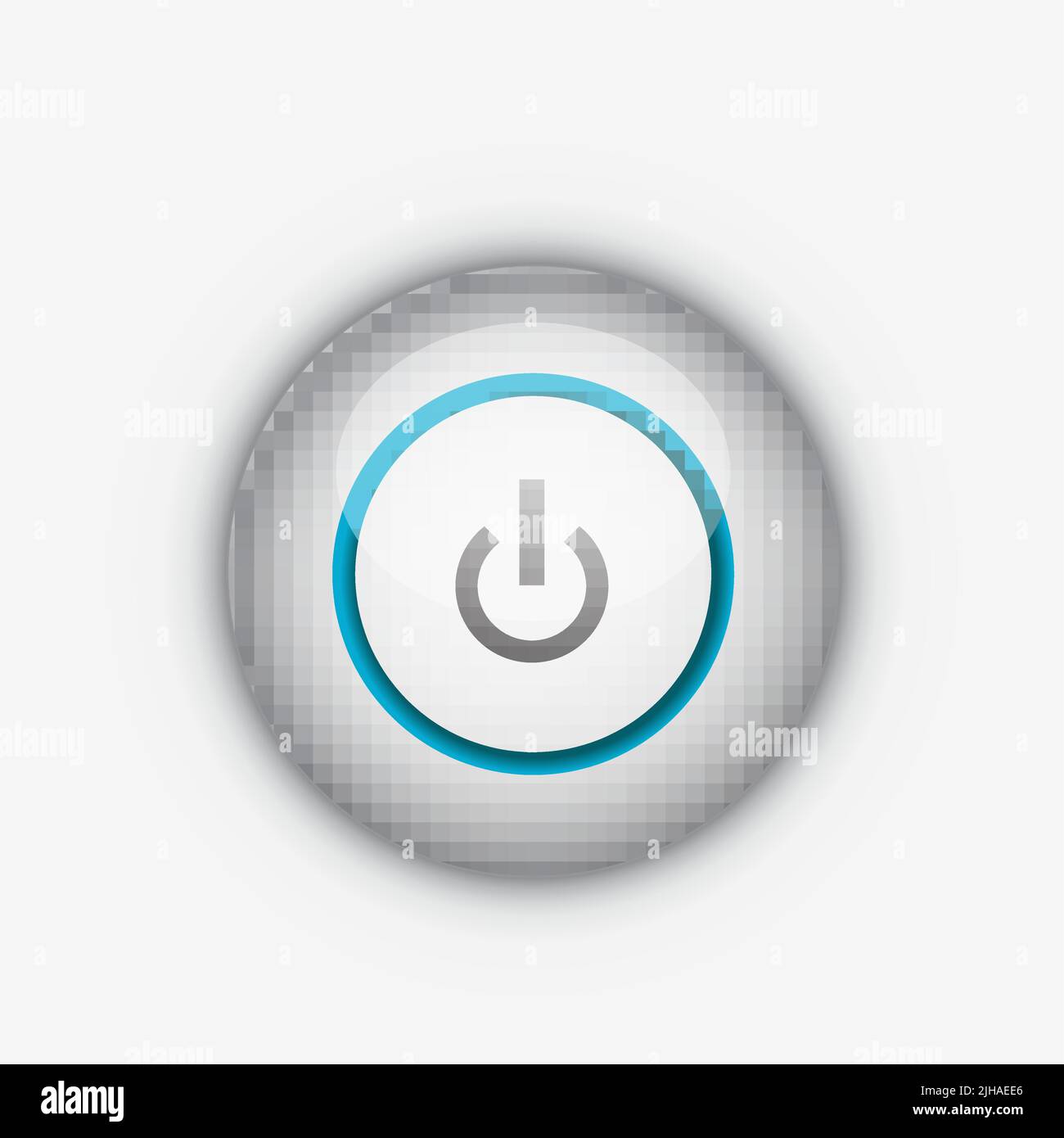 Abstract power button. Technology design element Stock Vector Image ...