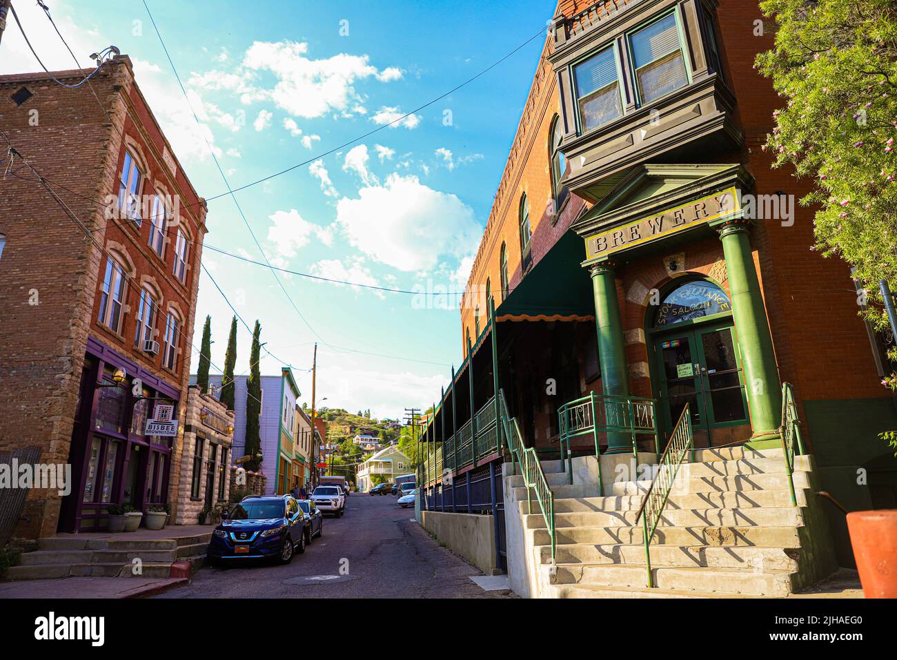 Bisbee, city in Arizona United States. Old West town, located in ...