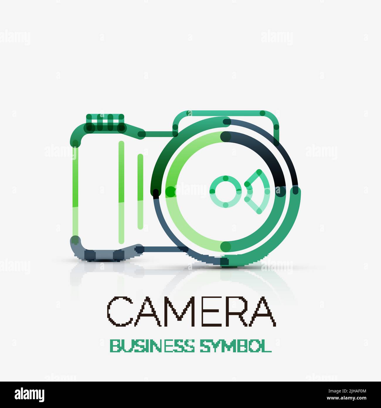 Vector camera icon company logo design, business symbol concept ...