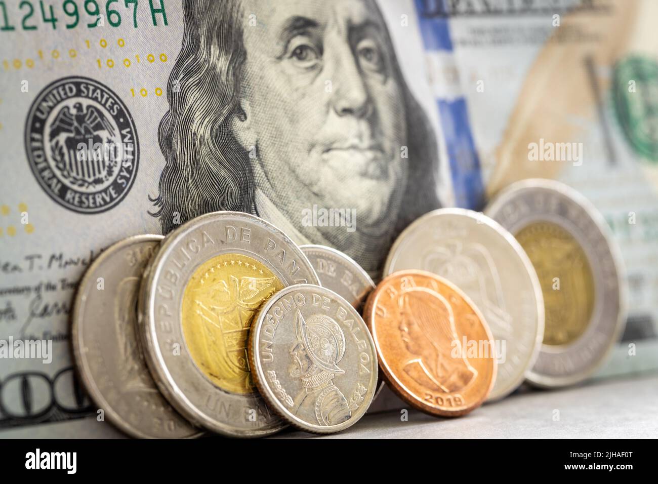 Panama money, Balboa coins and US dollars, Tax haven, Financial and ...