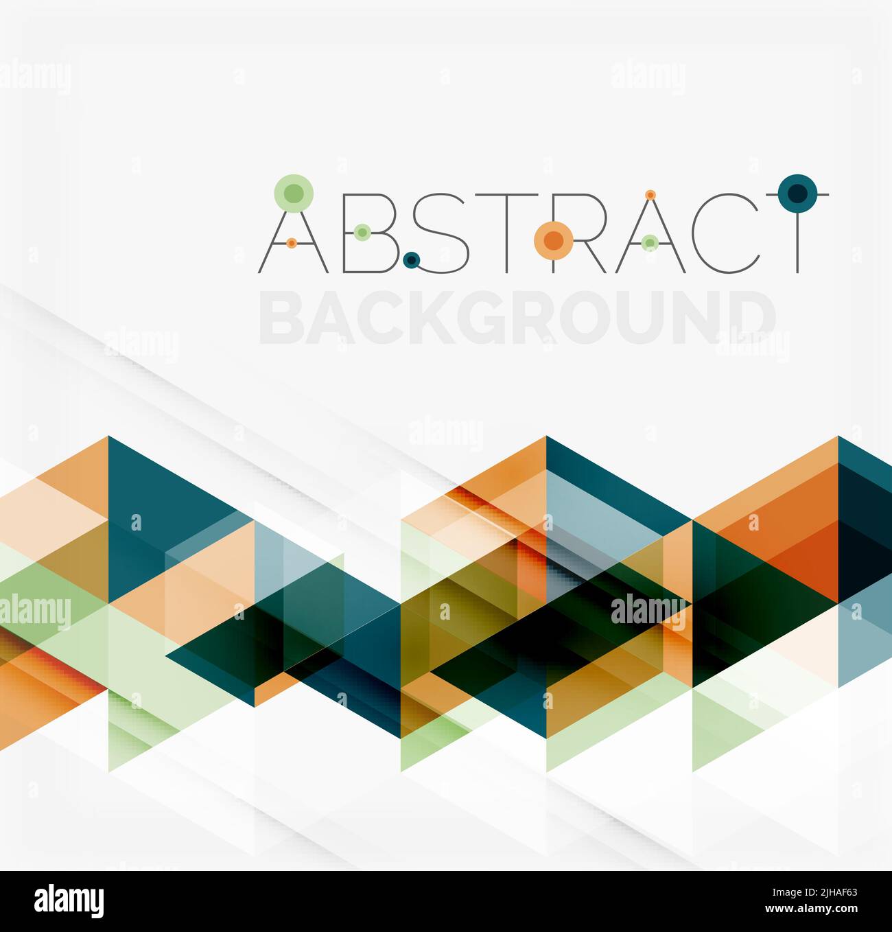 Abstract geometric background. Modern overlapping triangles. Unusual ...