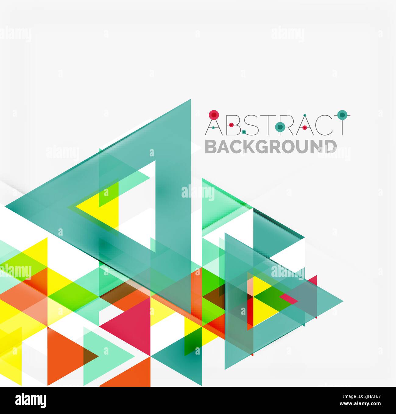 Abstract geometric background. Modern overlapping triangles. Unusual ...