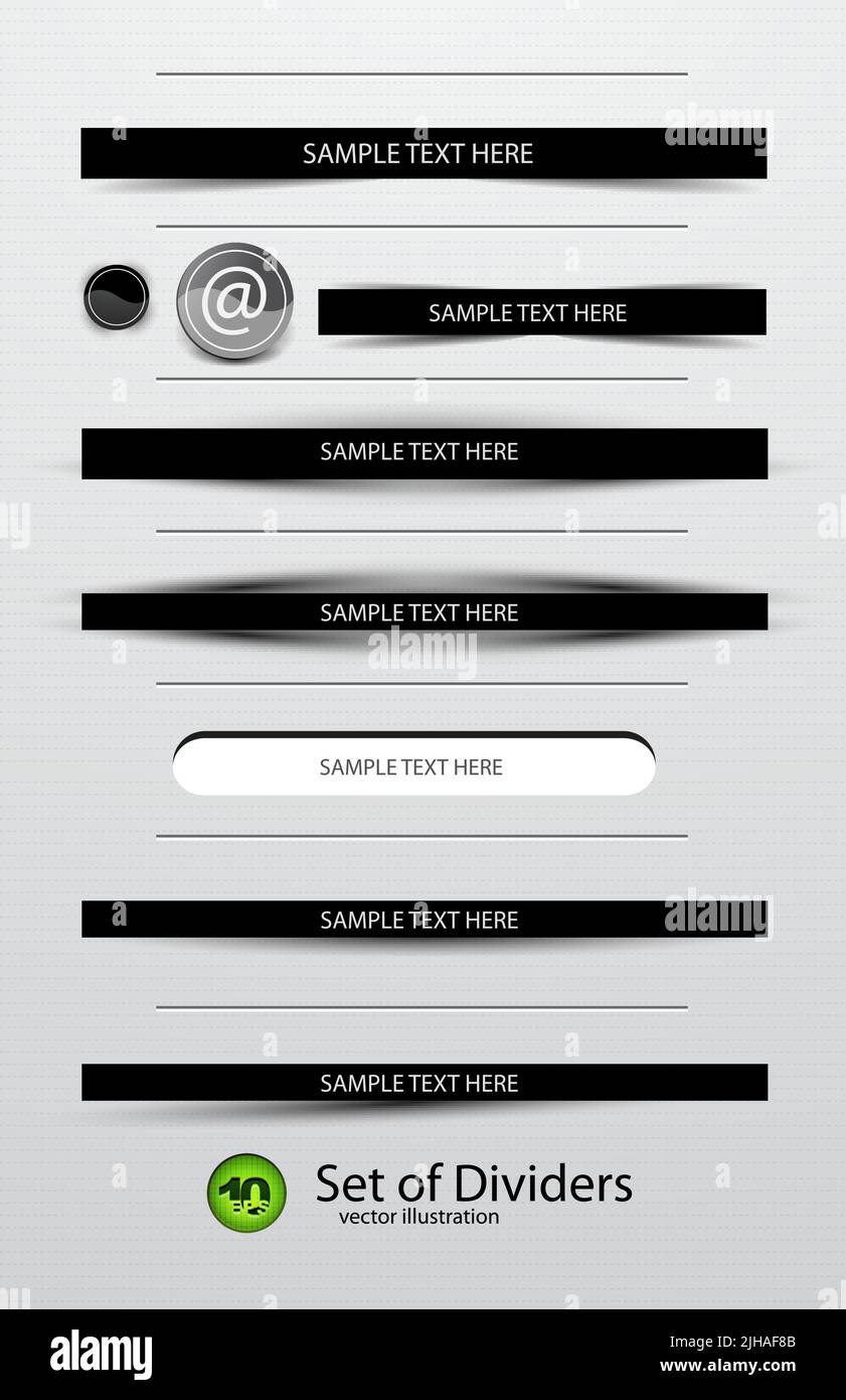 Vector shadow dividers on light background Stock Vector Image & Art - Alamy