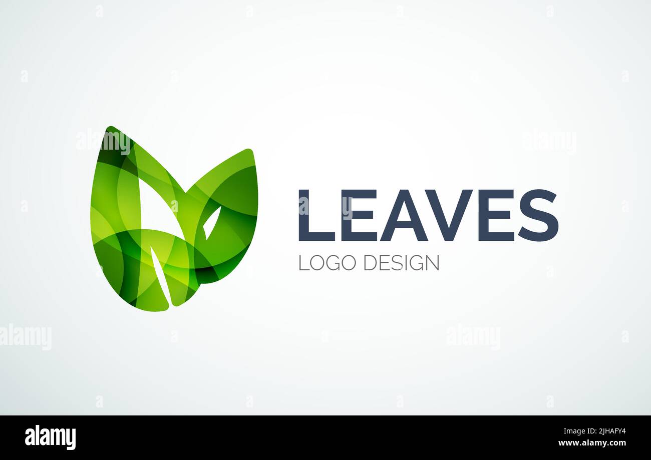 Leaf logo, concept, branding logotype design Stock Vector Image & Art ...