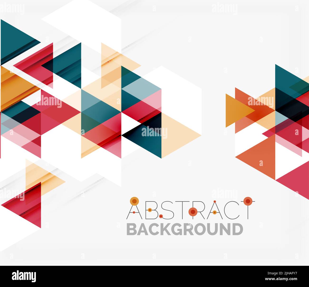 Abstract geometric background. Modern overlapping triangles. Unusual ...
