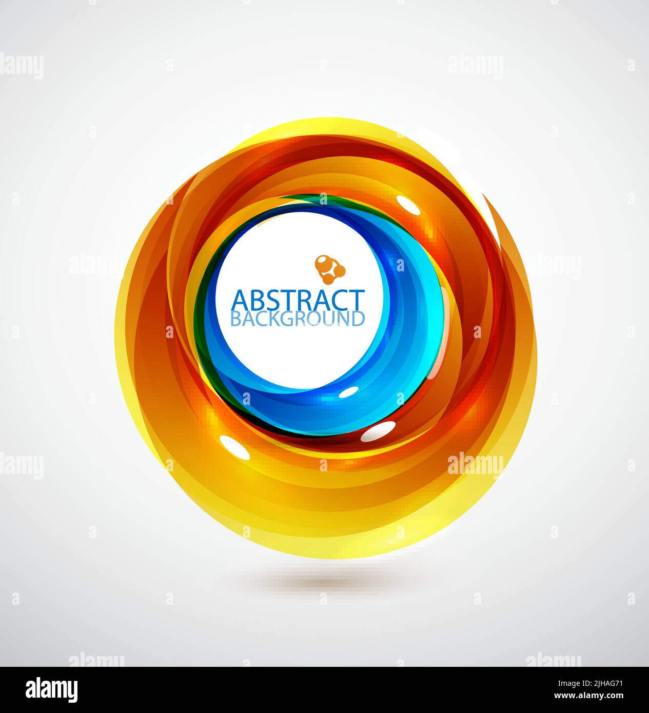 Blue and orange swirl waves abstract background Stock Vector Image & Art - Alamy