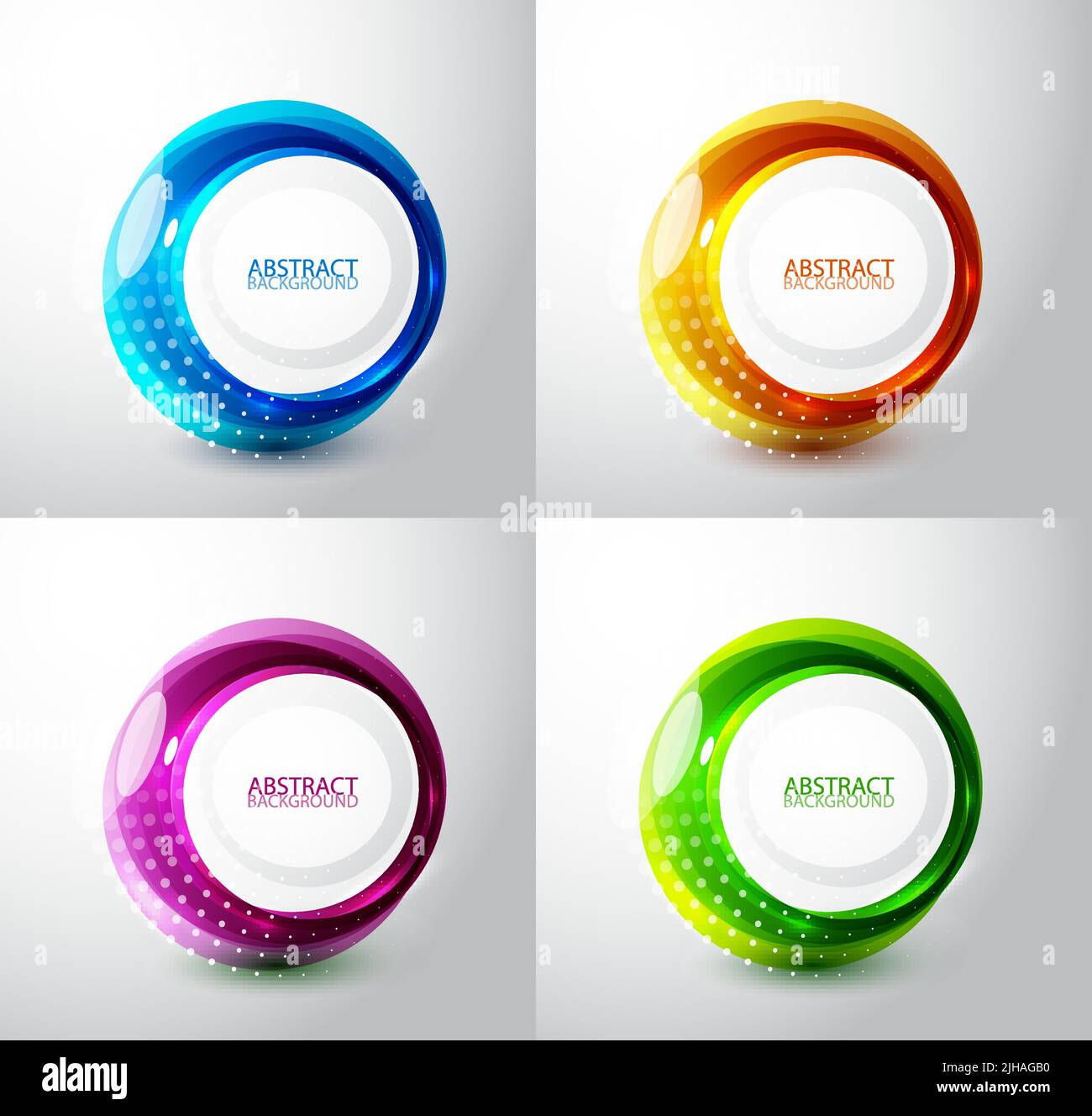 Vector techno circles backgrounds with sample text Stock Vector Image ...
