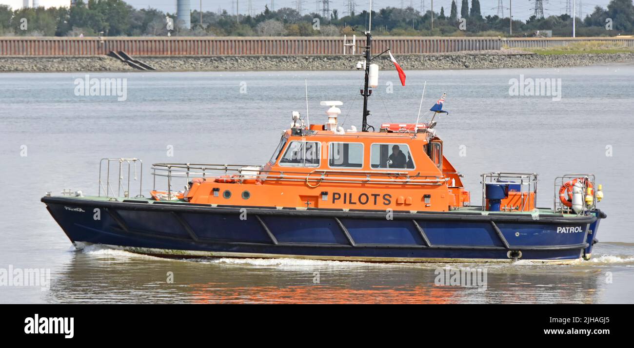 Side or port view Port of London Authority 'Patrol' cutter a Pilots ...