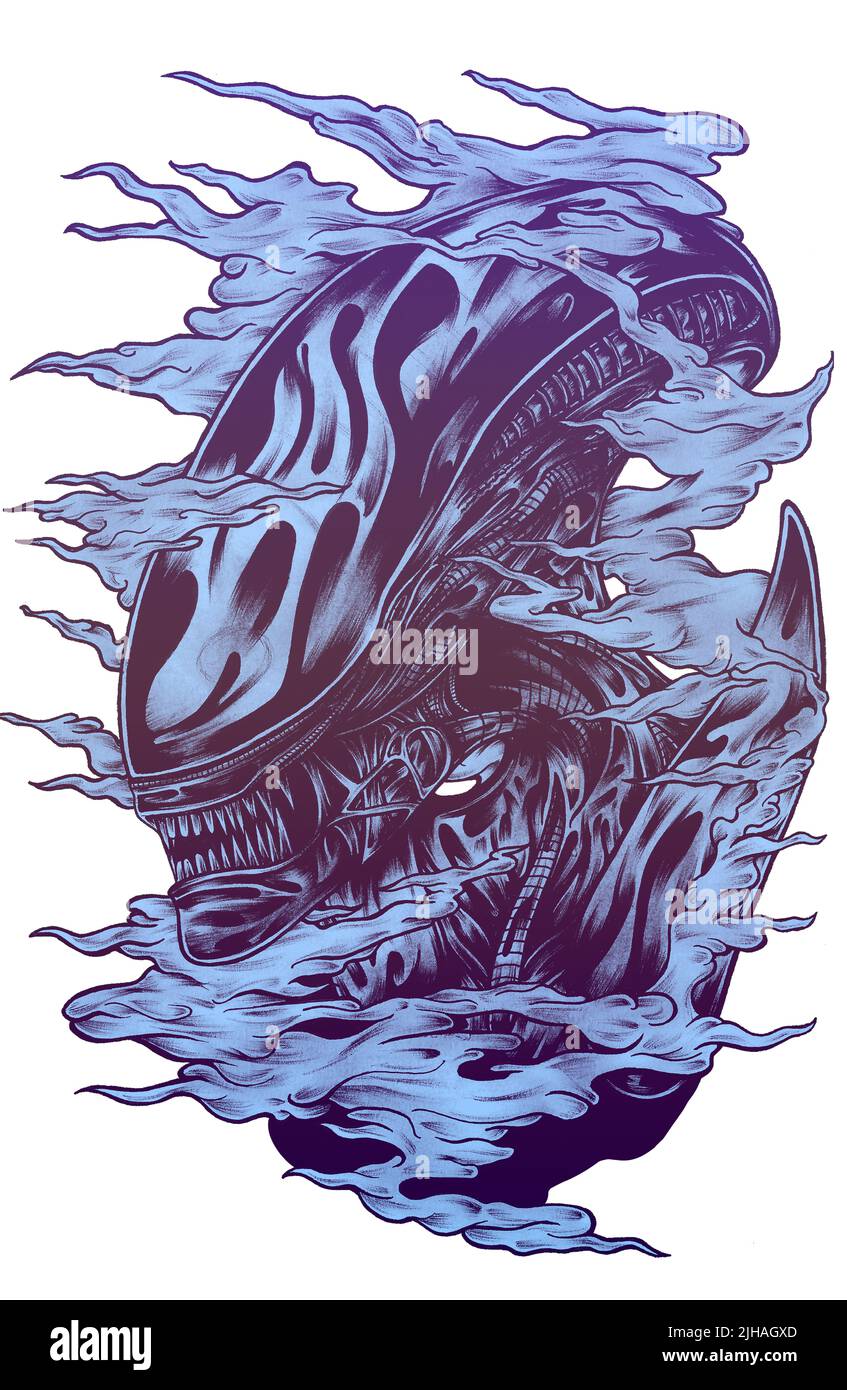 Alien film poster Cut Out Stock Images & Pictures - Alamy