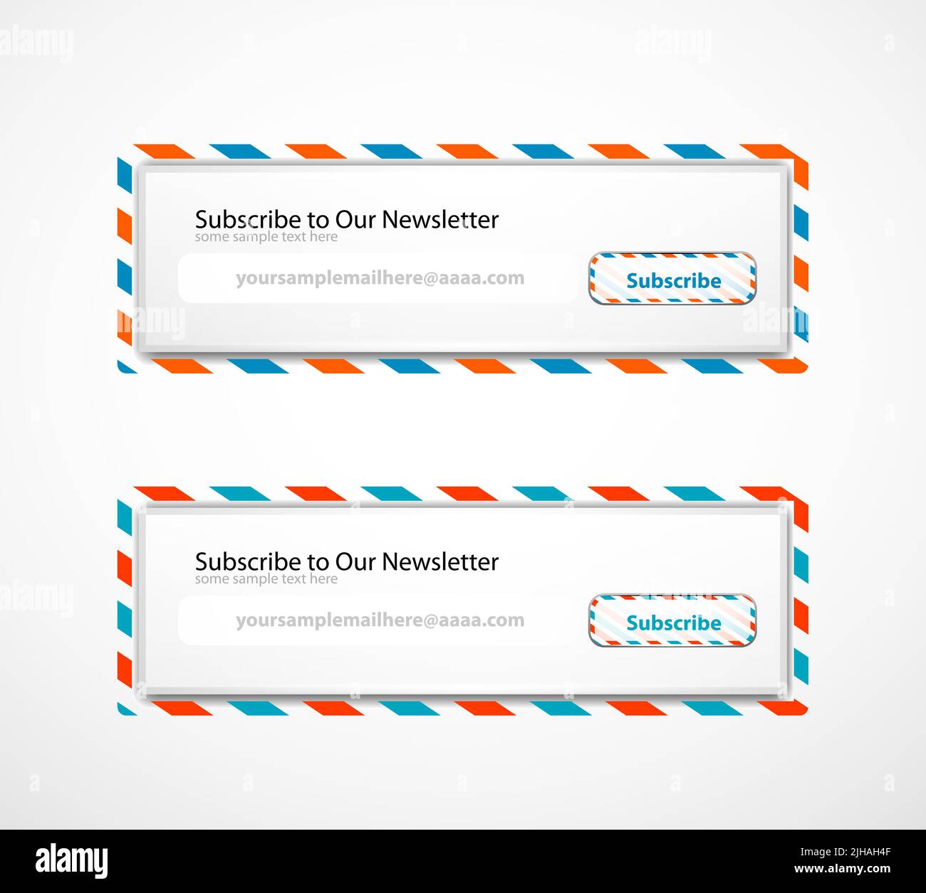 Vector set of color subscribe web boxes Stock Vector Image & Art - Alamy