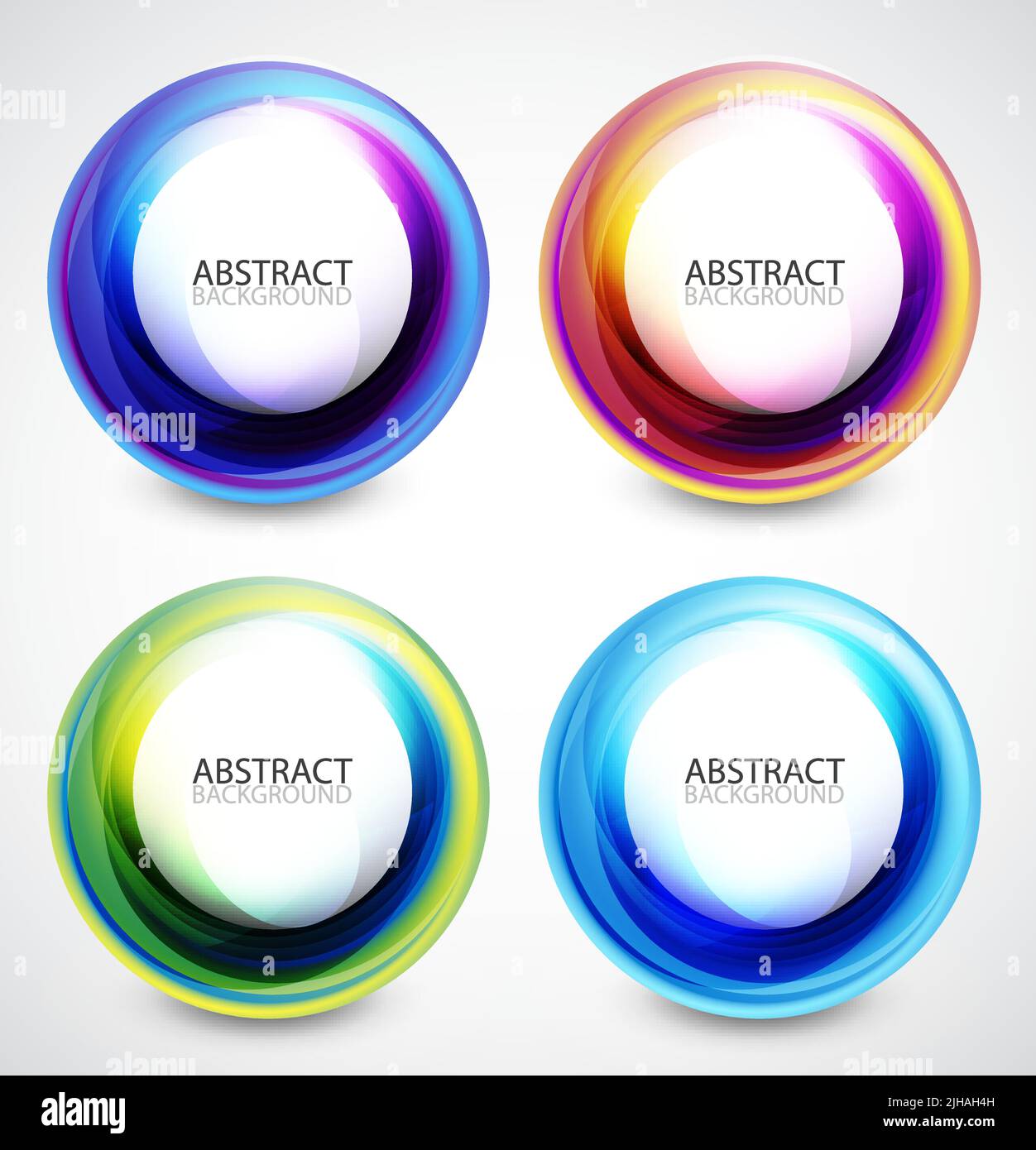 Abstract colorful vector shapes with sample text Stock Vector Image ...