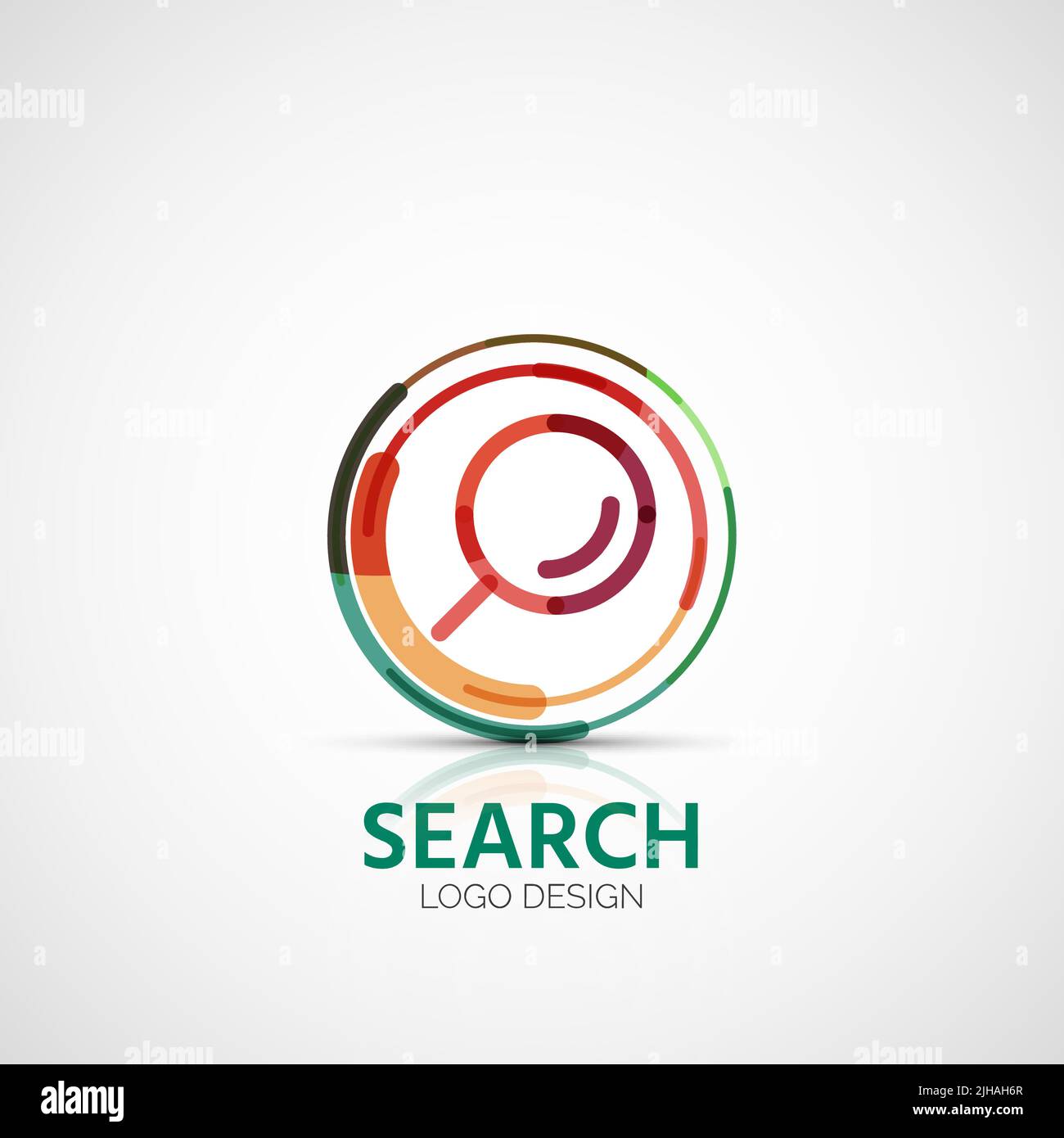 Vector search company logo design, business symbol concept, minimal ...