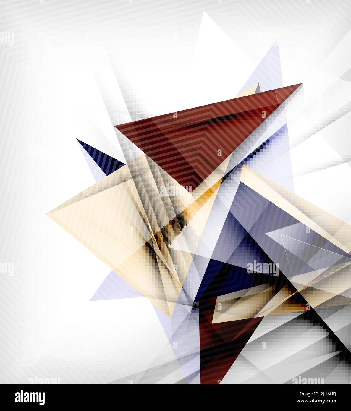 Color triangles, unusual abstract background. Realistic paper 3d ...