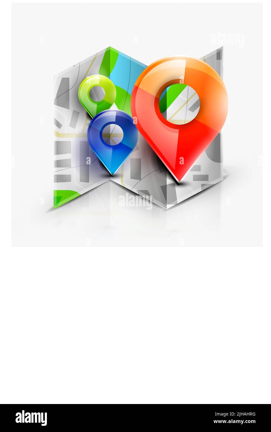 Map navigation icon. Vector Stock Vector Image & Art - Alamy