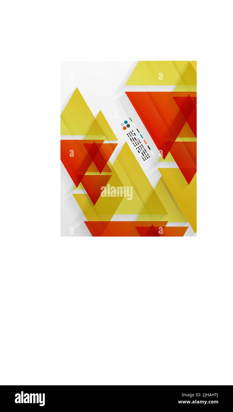 Abstract orange triangles design Stock Vector Image & Art - Alamy