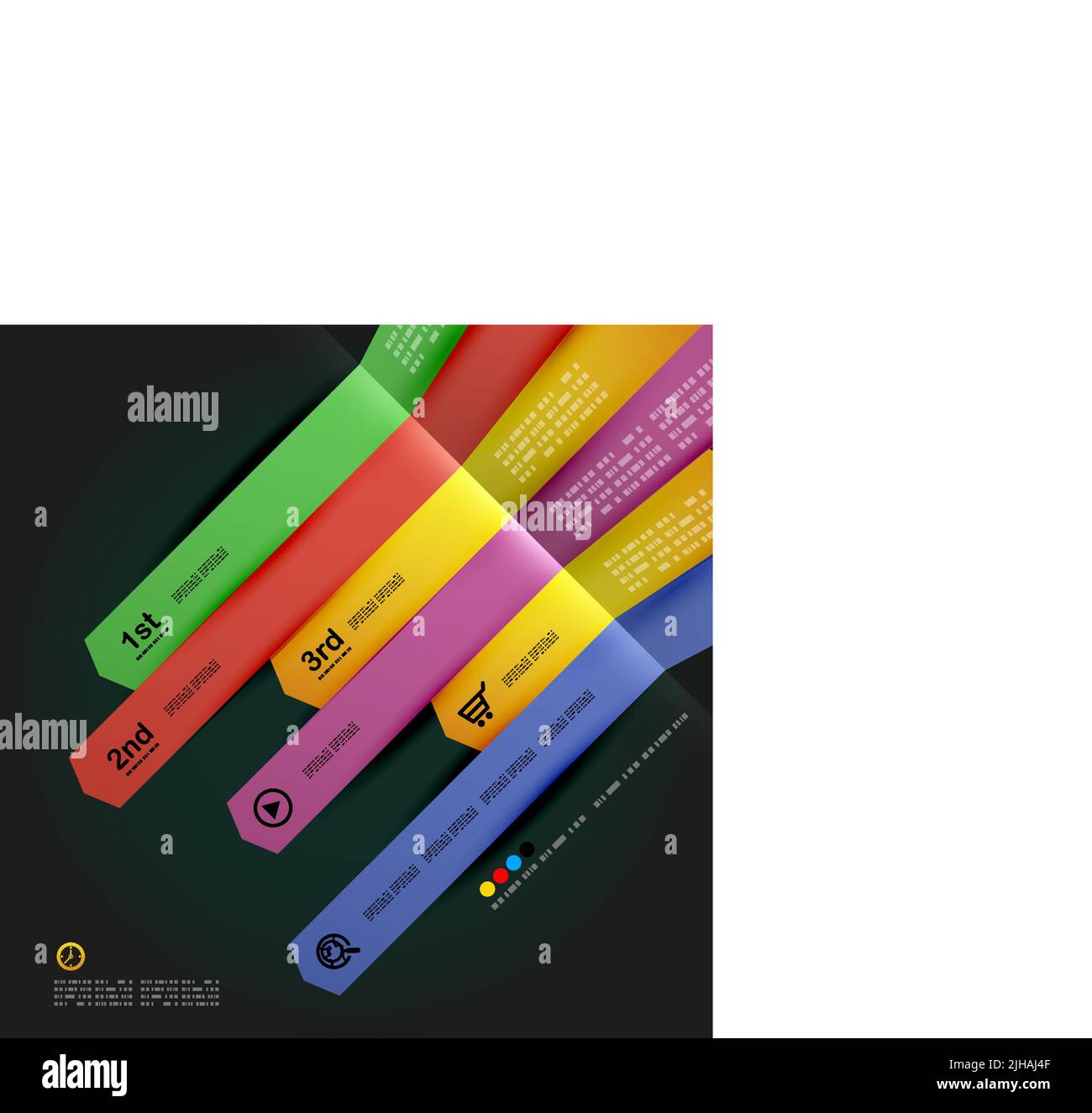 Modern minimal infographic arrows design.Can be used as a background ...