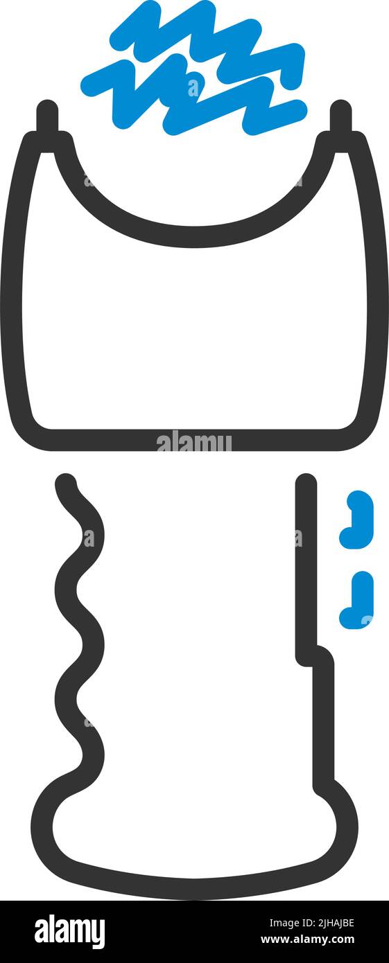 Stun Gun Icon. Editable Bold Outline With Color Fill Design. Vector ...