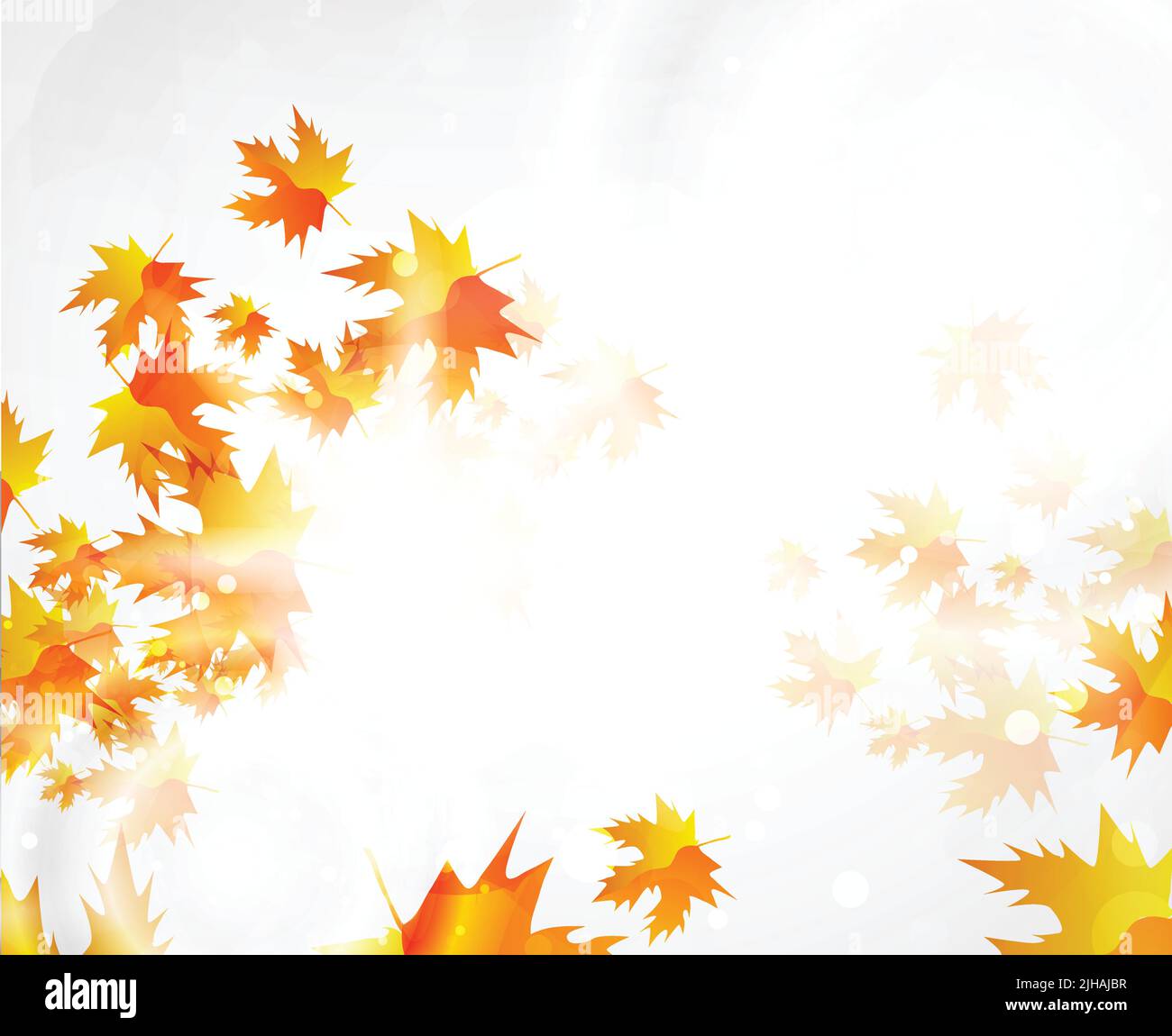 Orange leaves. Vector illustration for your design Stock Vector Image ...