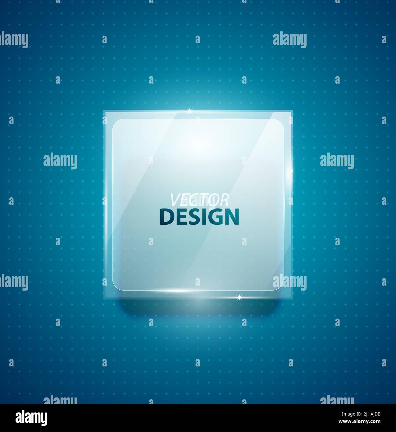 Glass transparent ad square screen Stock Vector Image & Art - Alamy