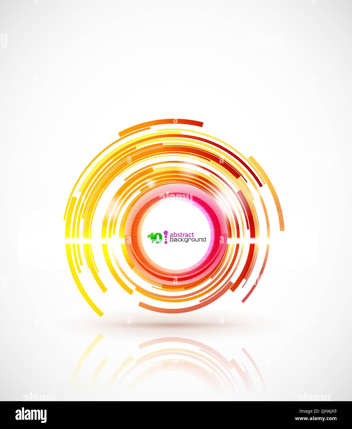 Orange shiny circle on blanck background Stock Vector Image & Art - Alamy