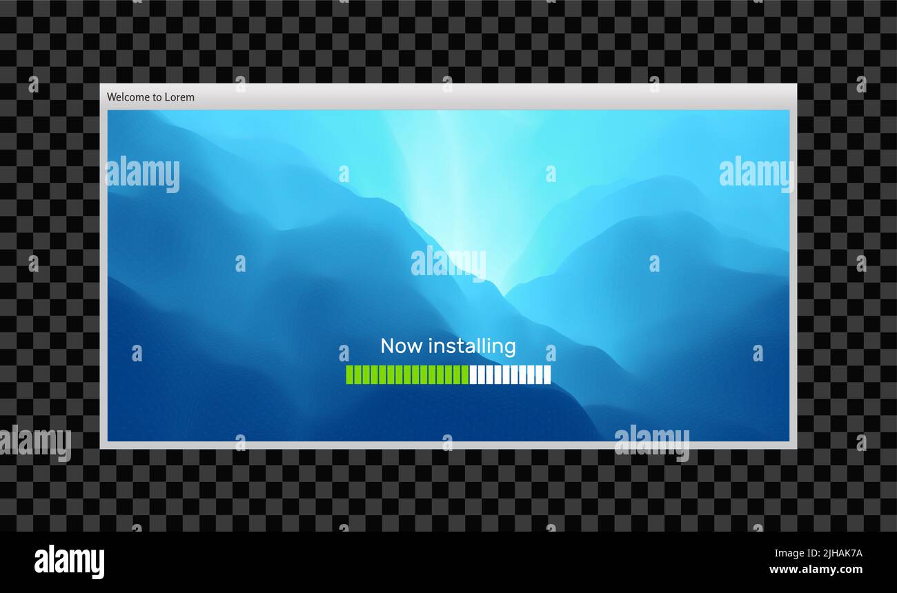 Loading process screen. Installing app or software. Progress loading ... Loading process screen. Installing app or software. Progress loading ...