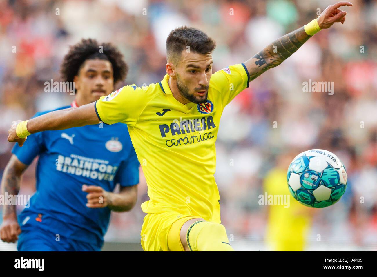 EINDHOVEN, NETHERLANDS - JULY 16: Alex Baena of Villarreal during the ...
