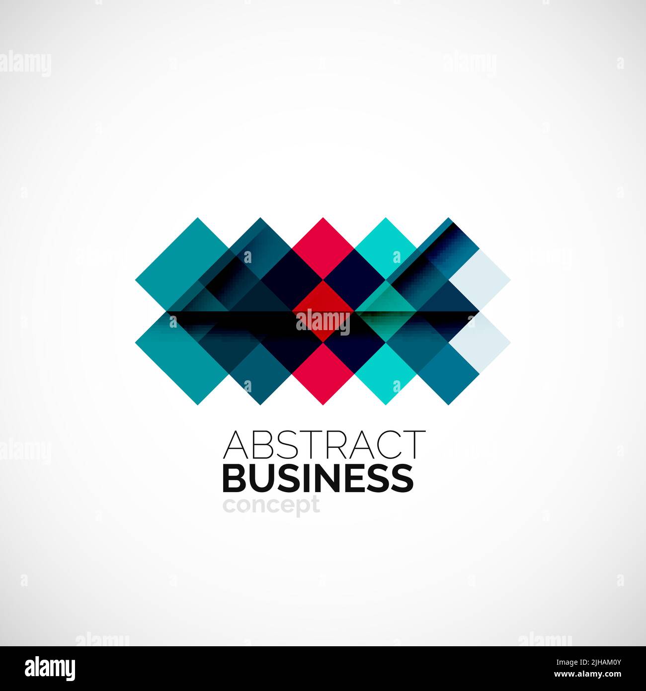 Square concept, company logo design element. Colorful modern symbol ...