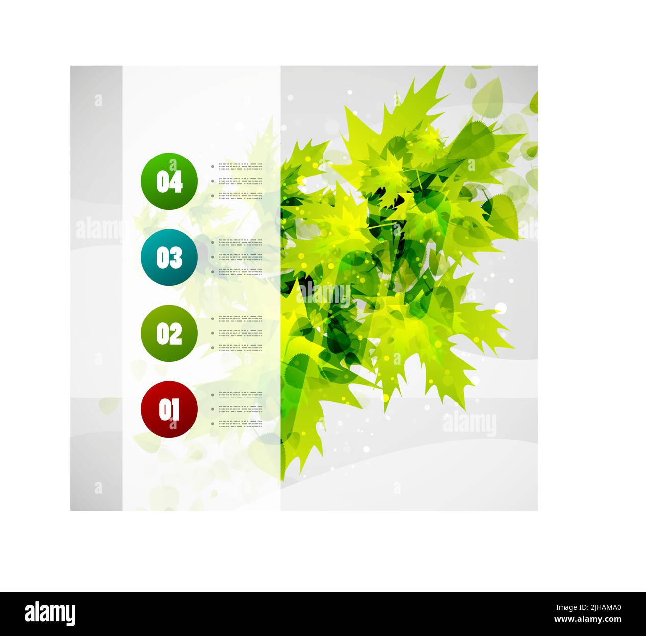 Leaf nature infographics modern vector template Stock Vector Image ...