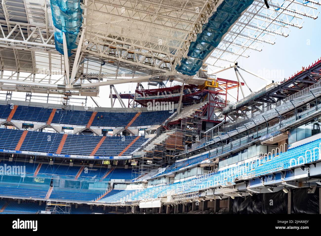 Santiago bernabéu stadium interior hi-res stock photography and images ...