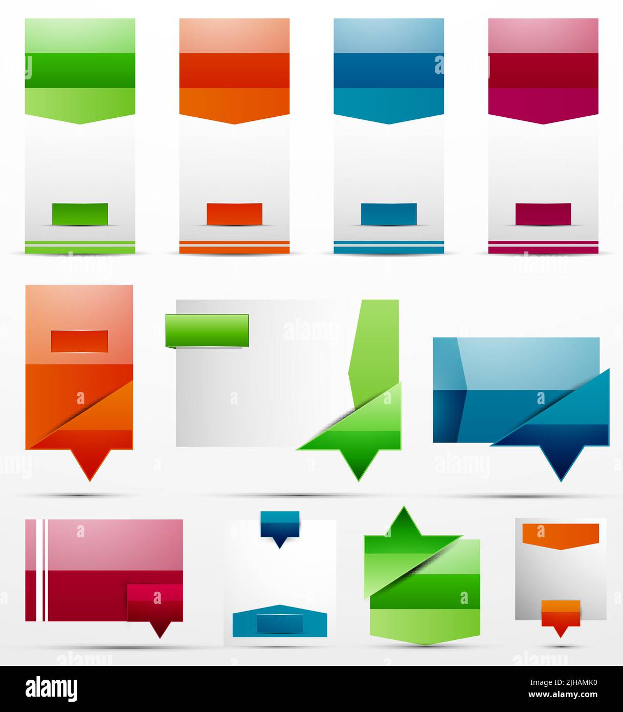 Blue blank boxes Stock Vector Images - Alamy