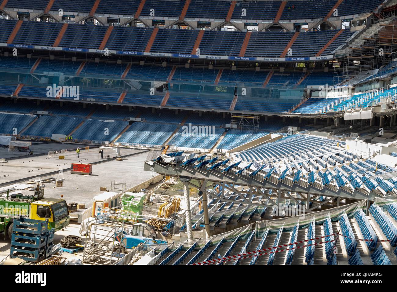 Santiago bernabeu stadium interior hi-res stock photography and images ...