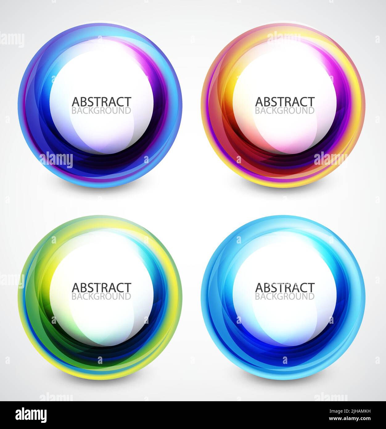 Abstract colorful vector shapes with sample text Stock Vector Image ...