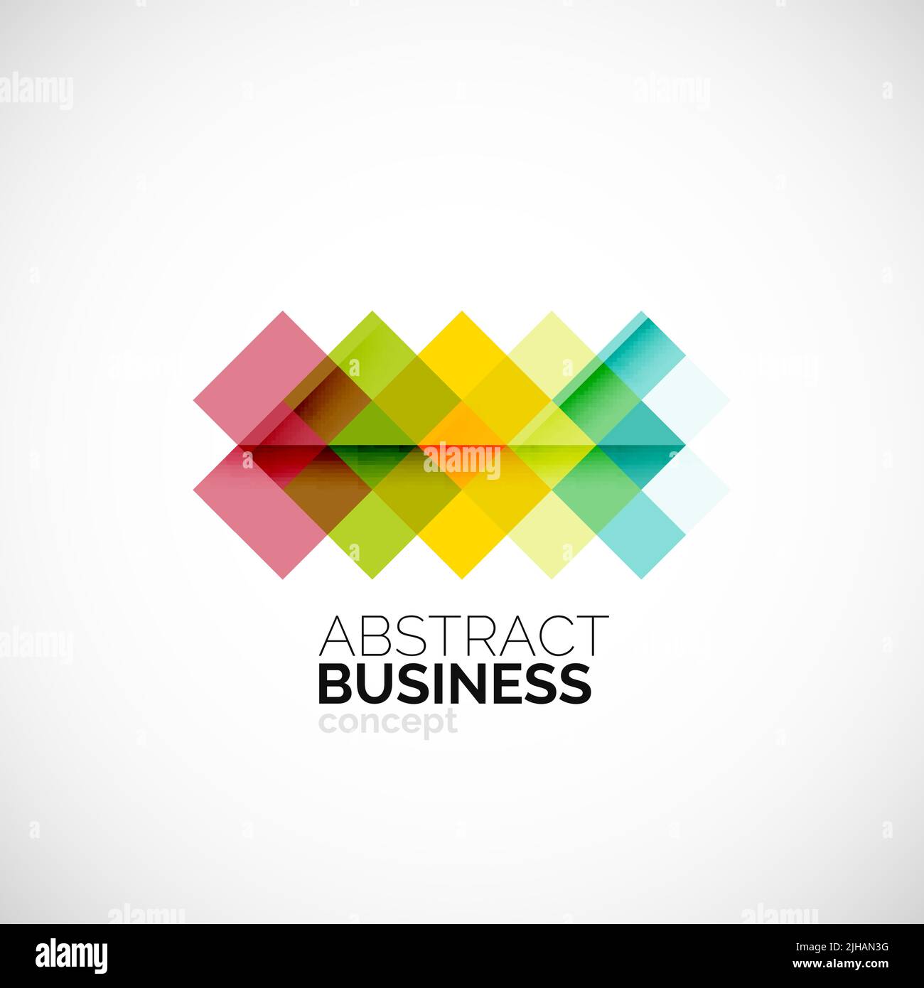 Square concept, company logo design element. Colorful modern symbol ...