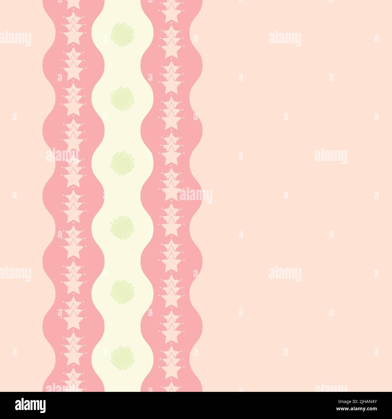 Cute pastel pink vector vertical stripe seamless border pattern ...