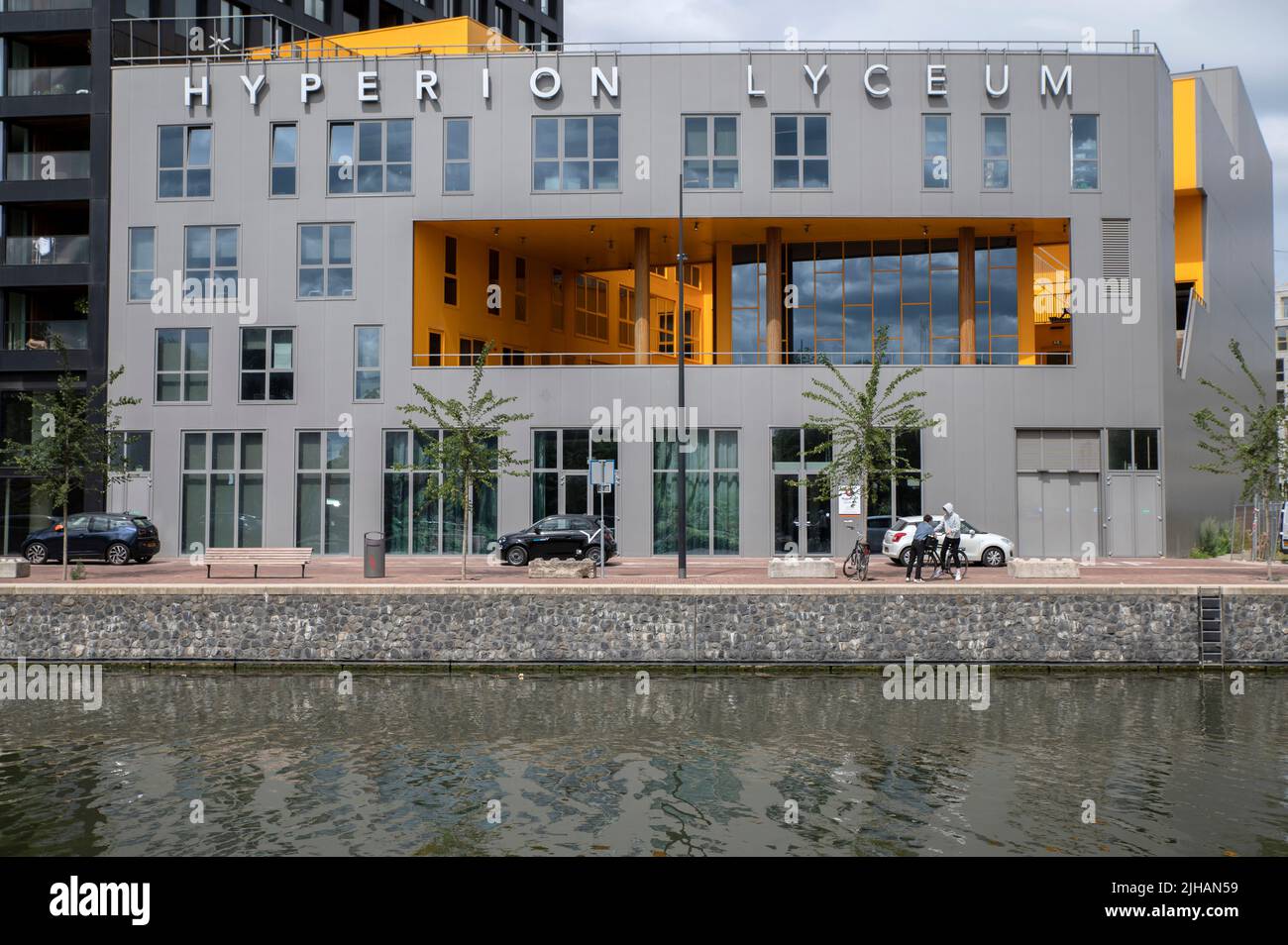 School Building Hyperion Lyceum At Amsterdam The Netherlands 15-7-2022 ...