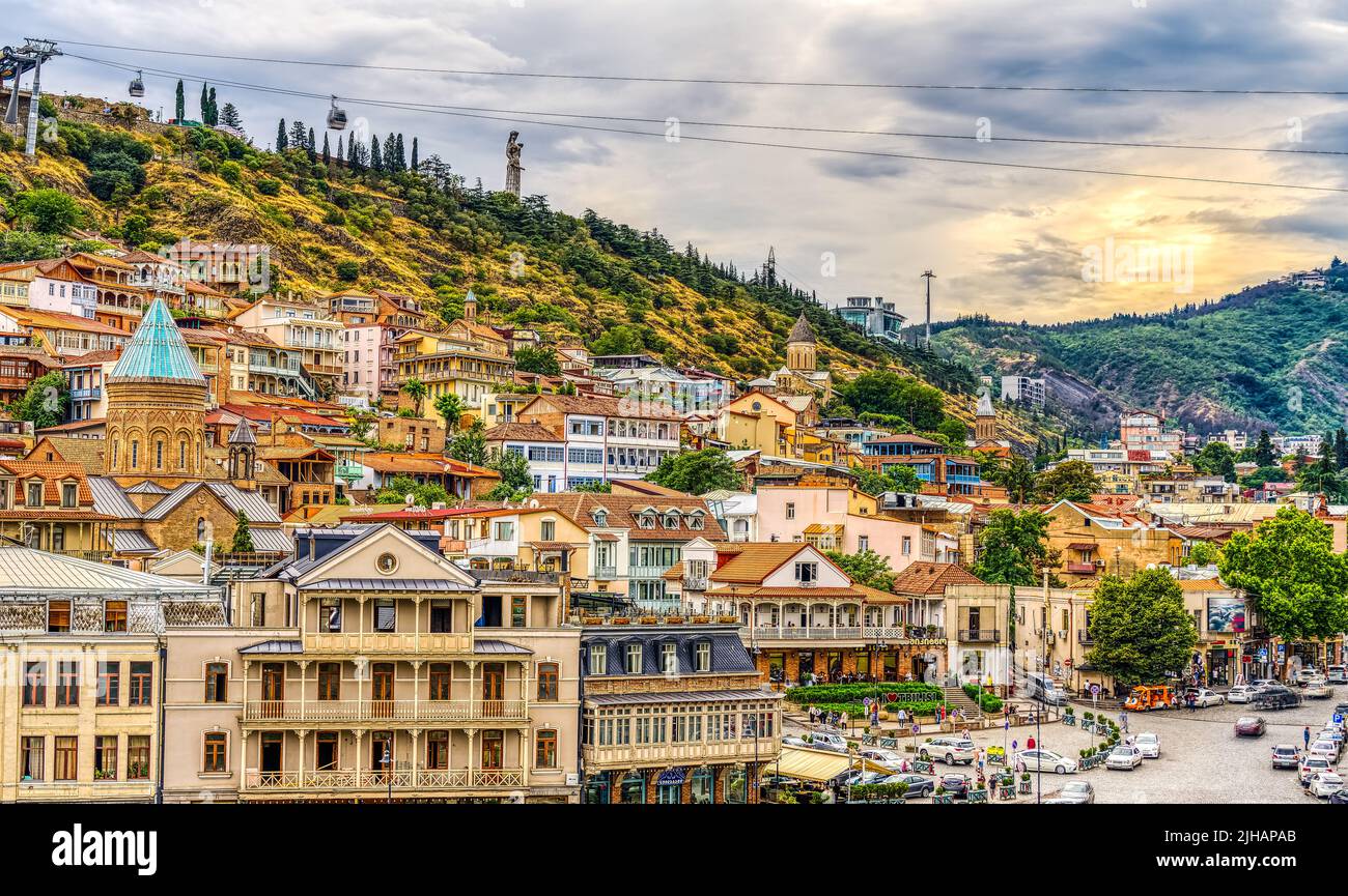 Tbilisi Landmarks, HDR Image Stock Photo - Alamy