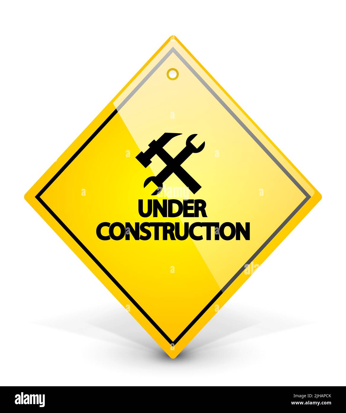 Construction project yellow safety Stock Vector Images - Alamy