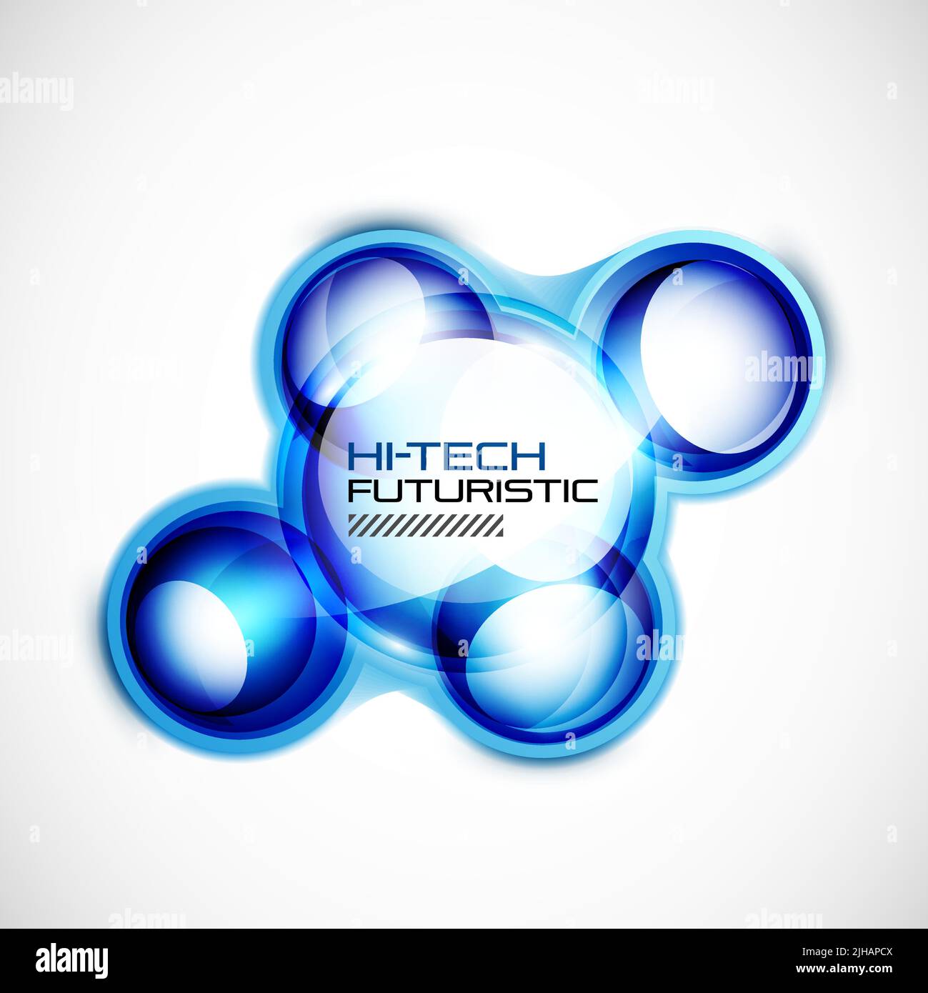 Hi-tech vector abstract glossy shape Stock Vector Image & Art - Alamy