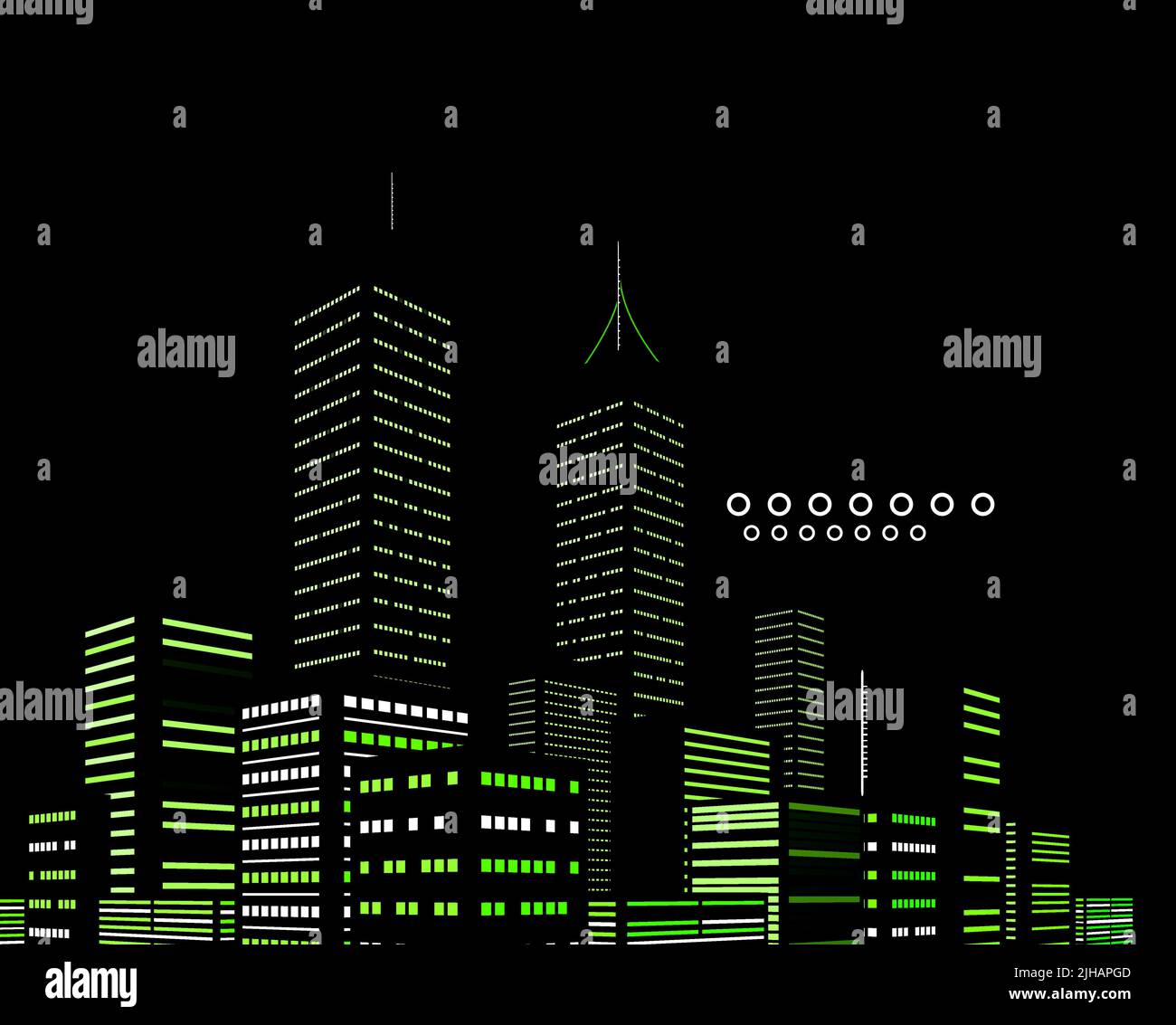 Vector eps10 modern city illustration Stock Vector Image & Art - Alamy