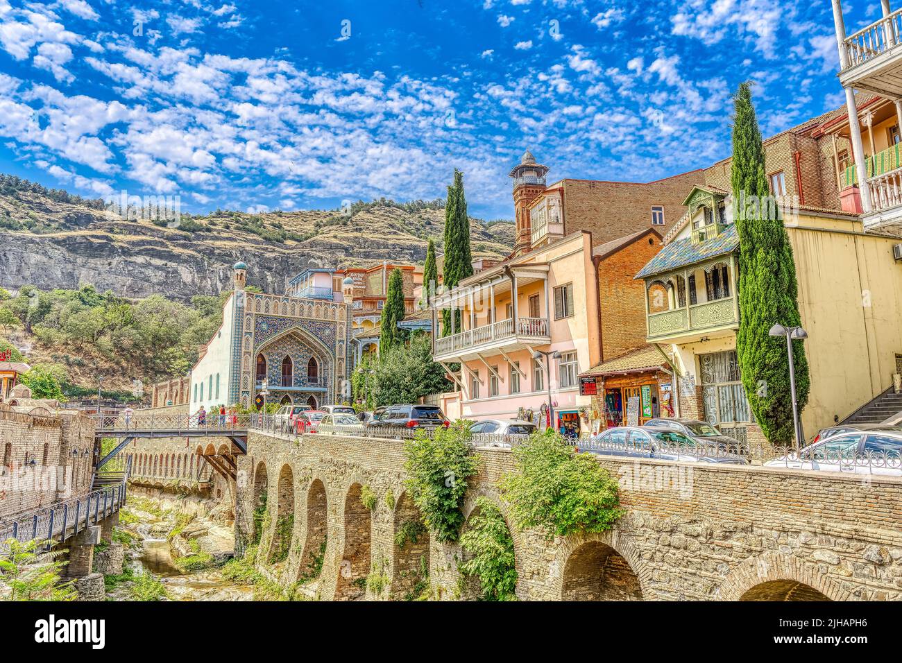Tbilisi Landmarks, HDR Image Stock Photo - Alamy