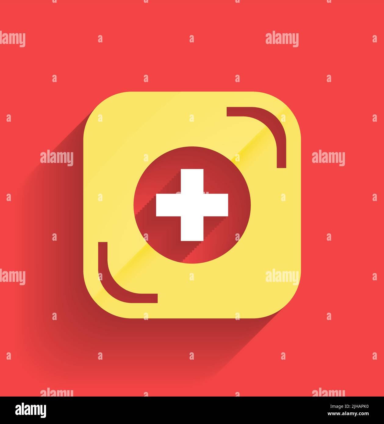 Vector health help icon flat design Stock Vector Image & Art - Alamy