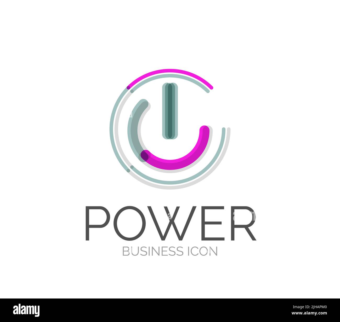 Minimal line design logo, business icon, branding emblem Stock Vector ...