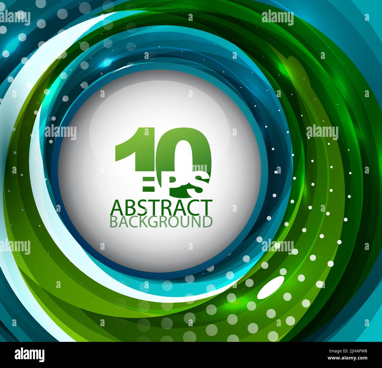 Green and blue swirl background with sample text Stock Vector Image ...
