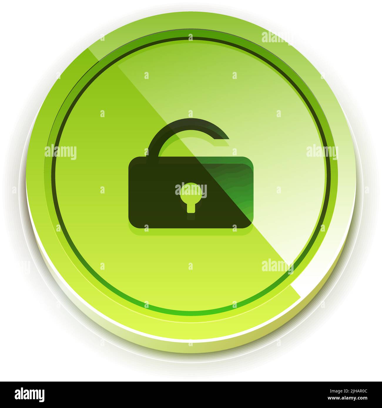 Glossy isolated bright button with shadow Stock Vector Image & Art - Alamy