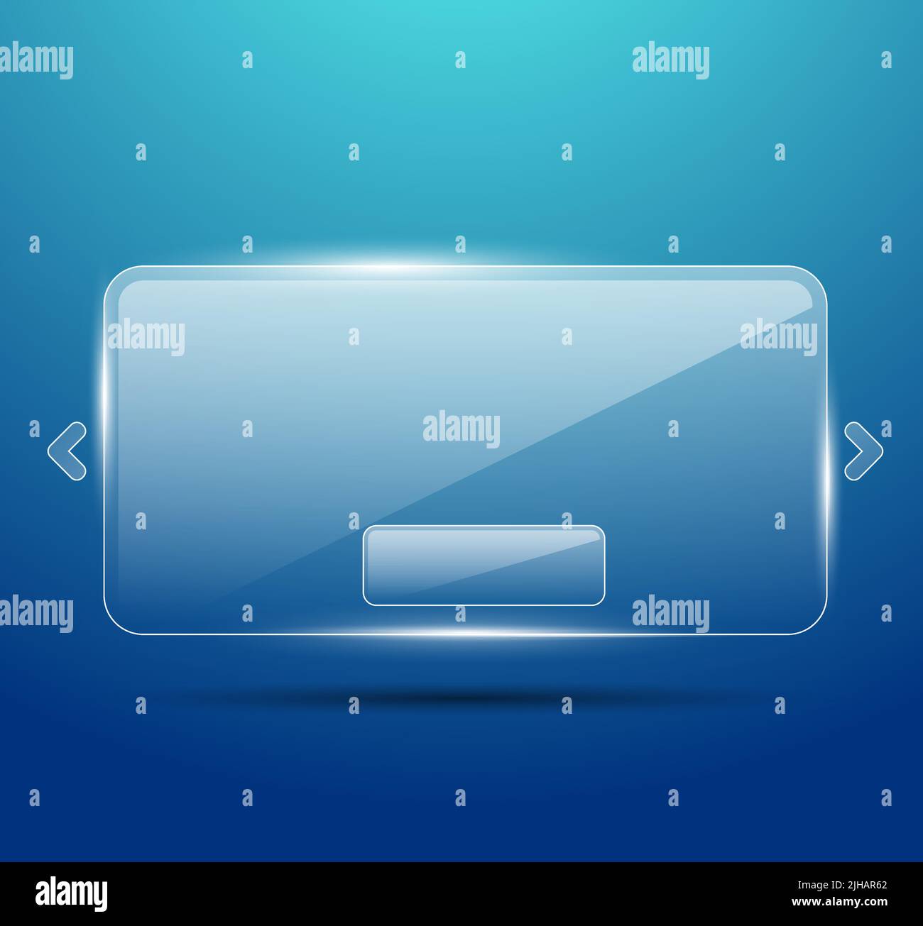 Glass web design element with place for your text Stock Vector Image ...