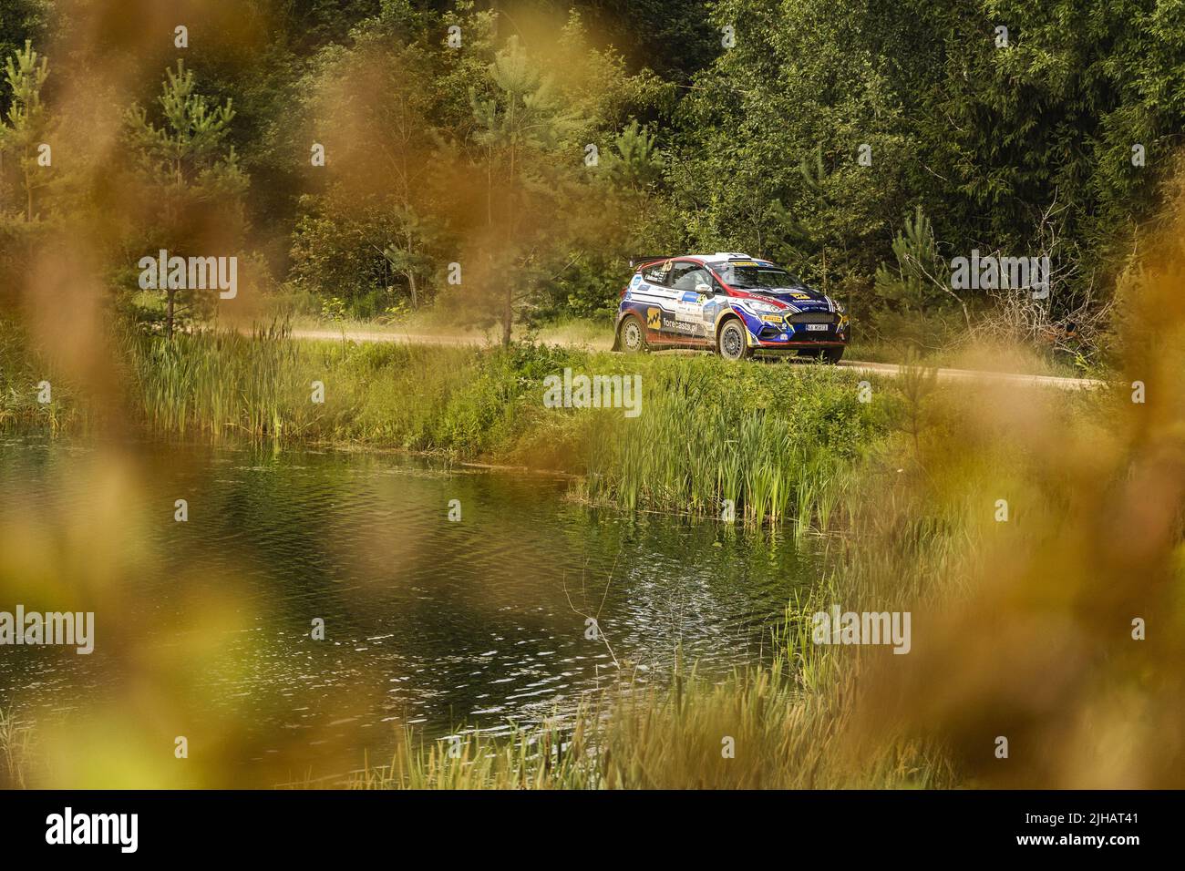 45 PAJARI Sami (fin), MALKONEN Enni (fin), Ford Fiesta Rally3, action ...