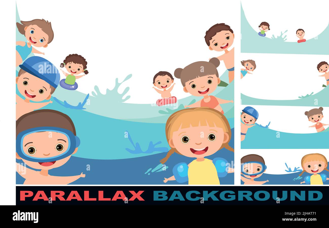 Child splashing water Stock Vector Images - Alamy