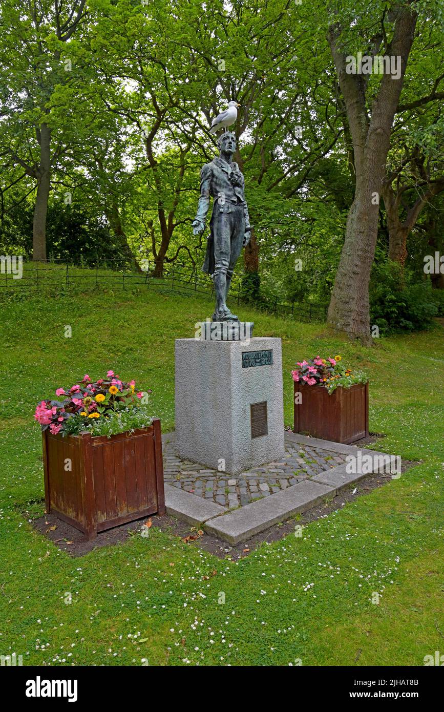 Statue of Robert Emmet, Irish Republican & revolutionary, in St Stephen ...