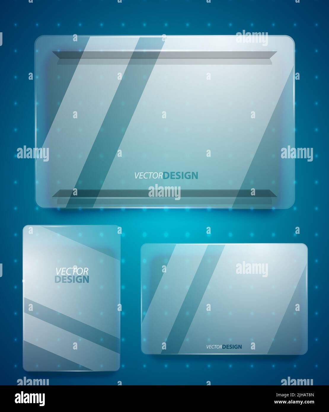 Glass vector banner background. Advert design Stock Vector Image & Art ...