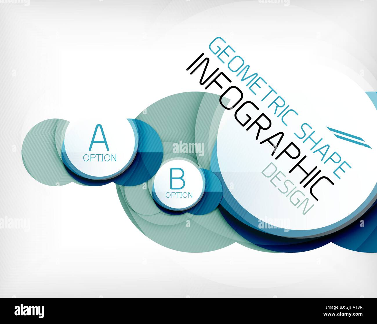 Glossy circle geometric shape info graphic background. For business ...